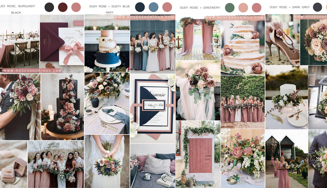 Top 9 Dusty Rose Wedding Color Palettes for 2023 Top 9 Dusty Rose Wedding Color Palettes for 2023